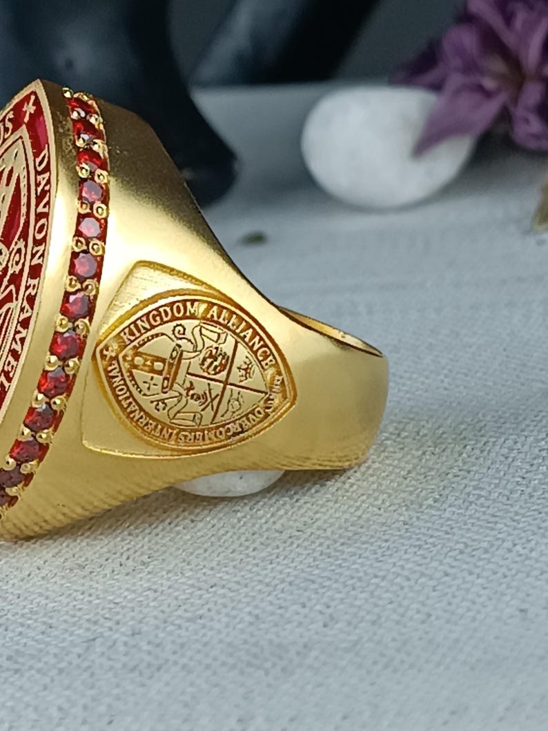 Gold Bishop Ring / Episcopal Apostolic Ring / Custom Clergy Ring With ...