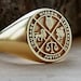Stoic Rings,justice Wisdom Temperance Courage Ring,family Crest Rings ...