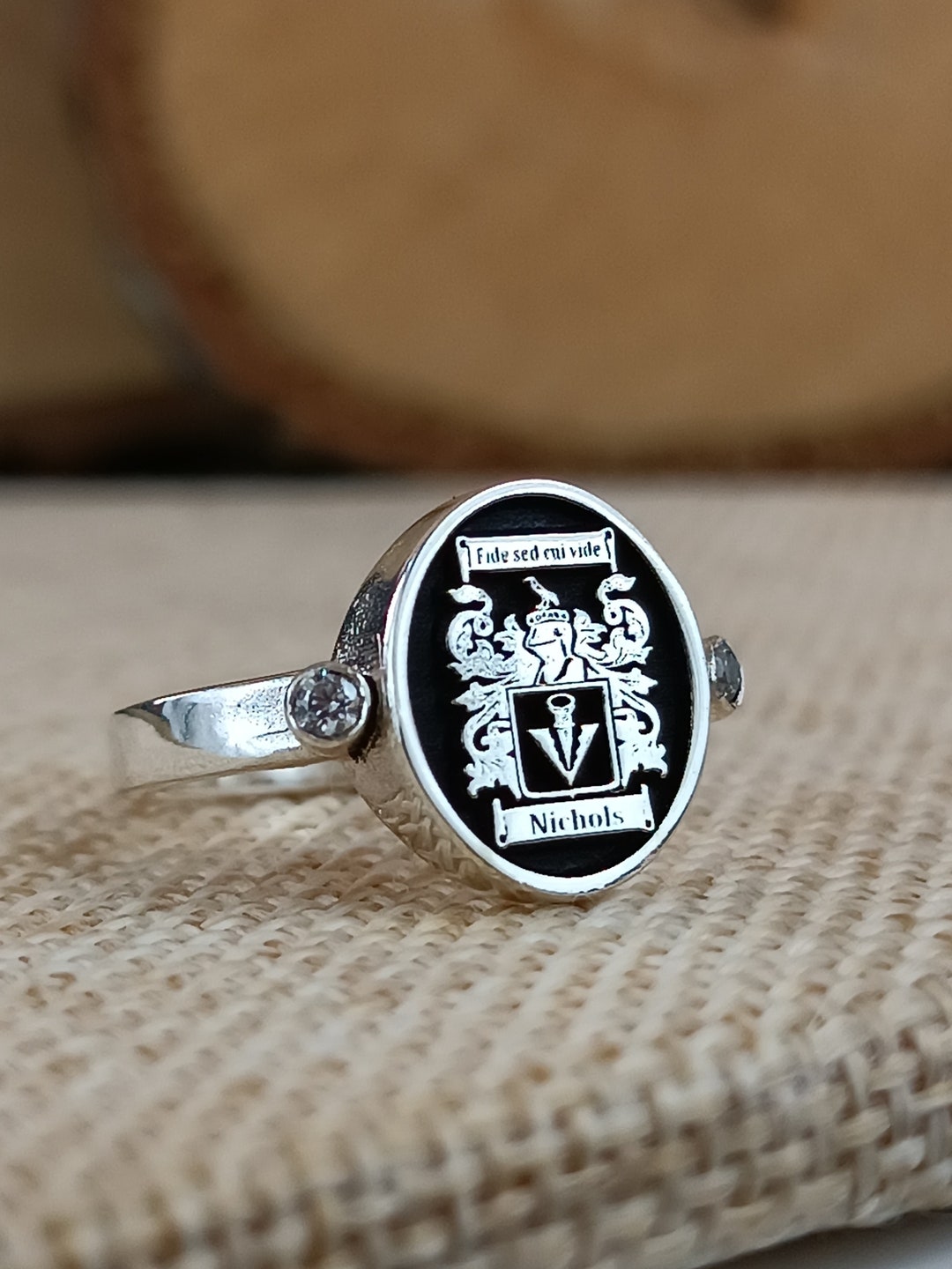 Coat of Arms Ring, Family Crest Rings, Custom Signet Ring, Crest Ring ...