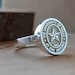 Stoic Rings,justice Wisdom Temperance Courage Ring,family Crest Rings,university Rings,gifts ...