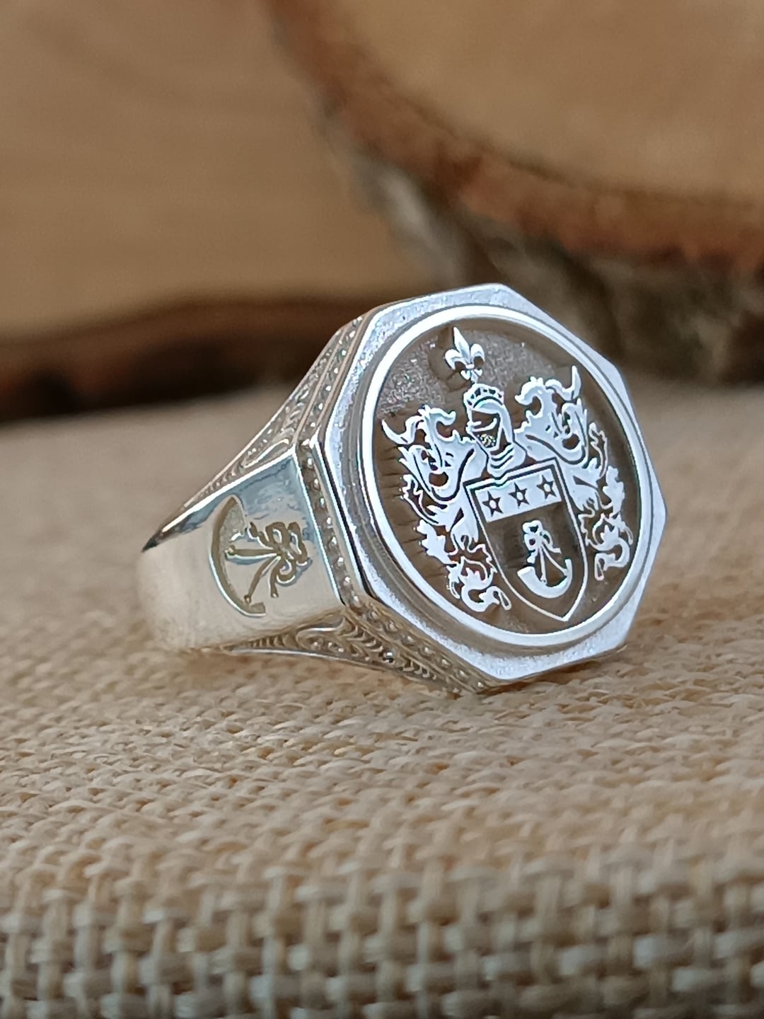 Family Crest Coat of Arms Custom Ring for Personalized Rings, Custom ...