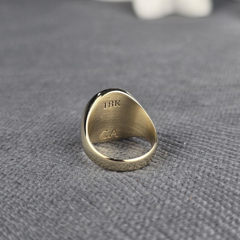 Personalized Gold Family Crest Ring / Custom Coat of Arms Jewelry ...