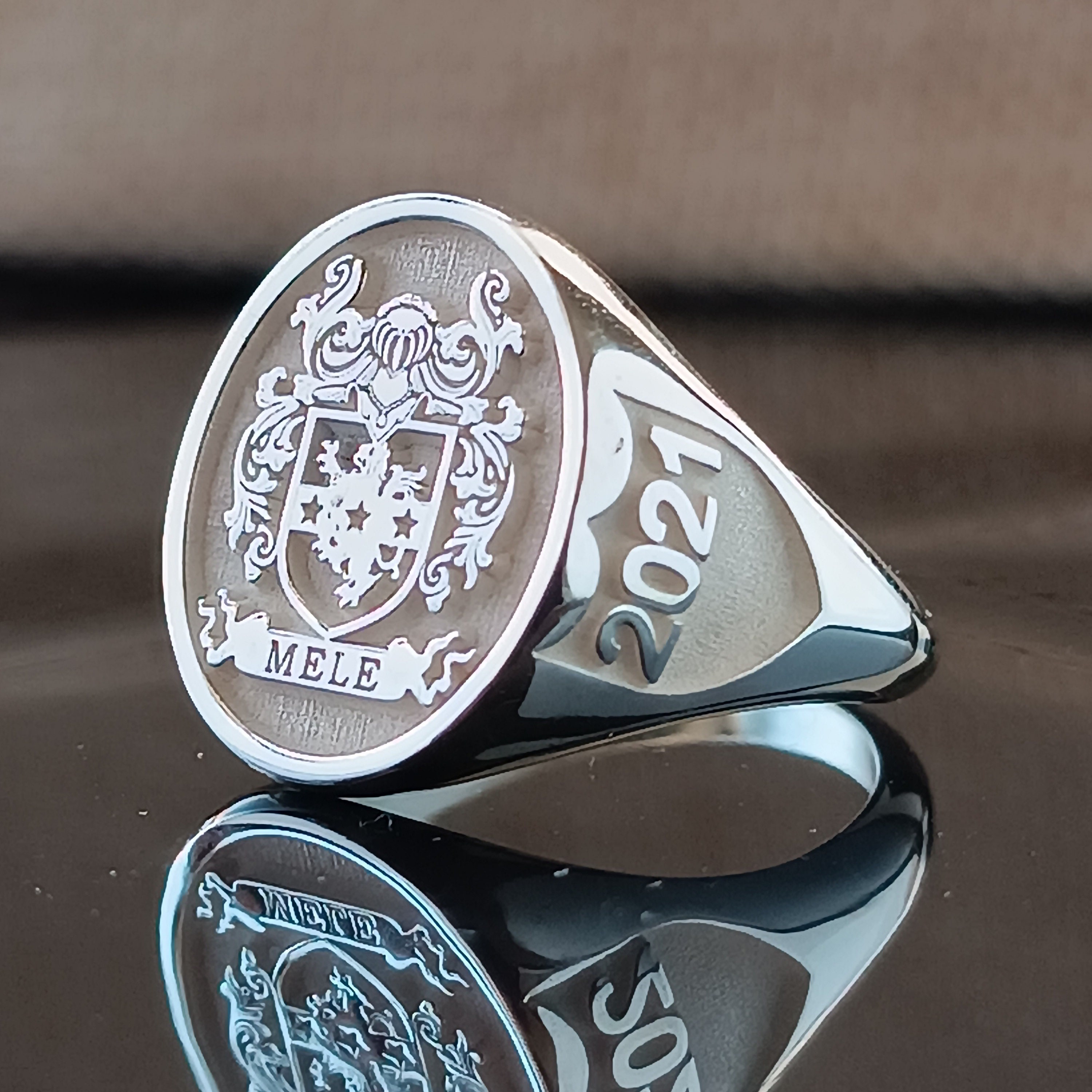 Family Crest Rings Custom Signet Ring Family Crest Signet - Etsy