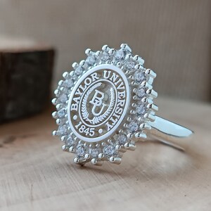 University Ring,class Ring,graduation Ring,baguette Ring ,woman Ring ...