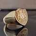 Personalized Gold Signet Ring Custom Engraved Family Crest - Etsy