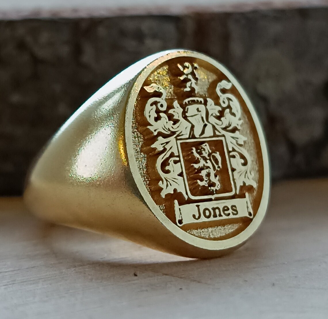 Family Crest Coat of Arms Custom Ring for Personalized Rings, Custom ...