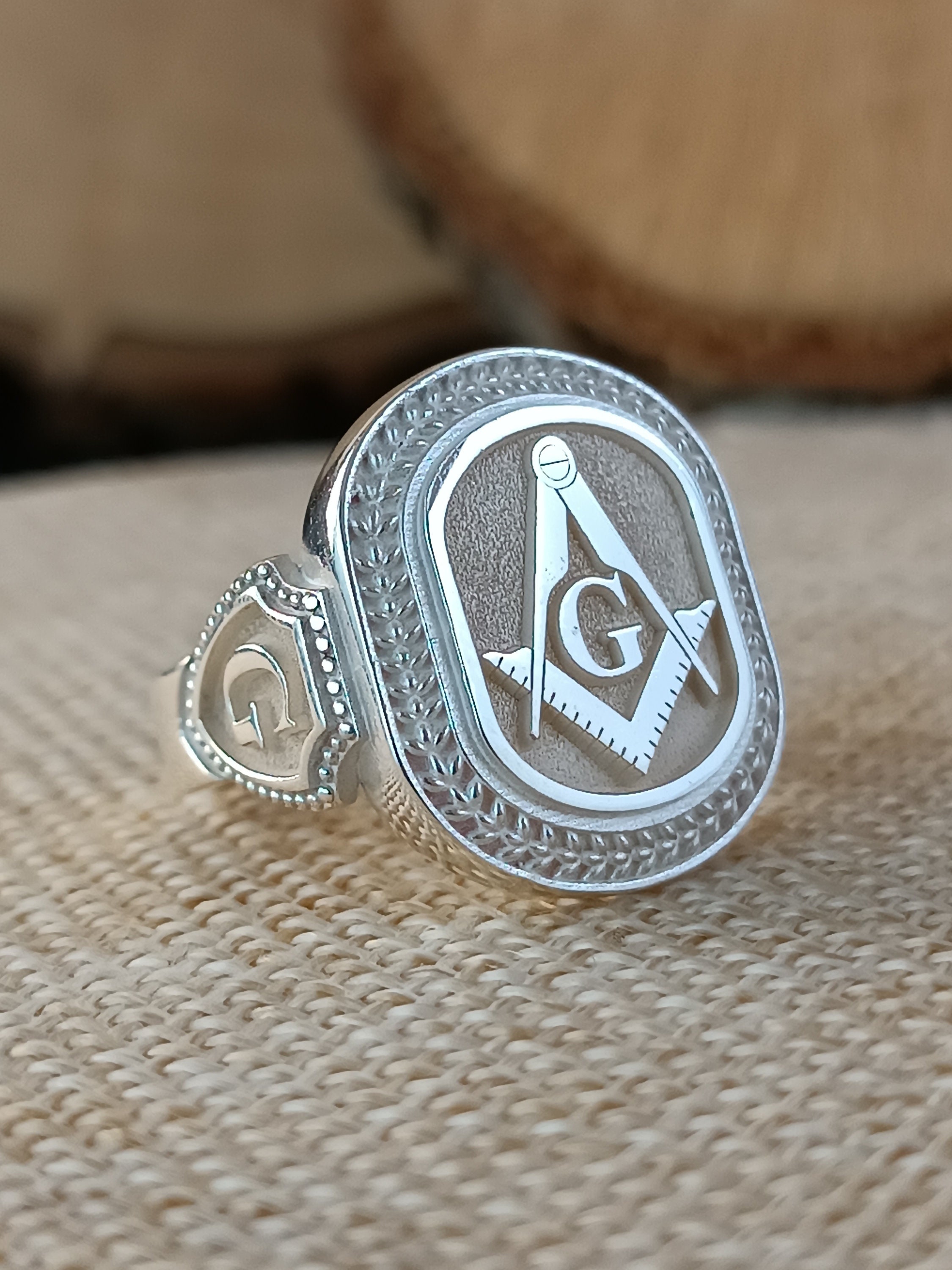 Free Mason Ring, Mens Masonic Rings, Masonic Jewelry, Christmas Ring ...