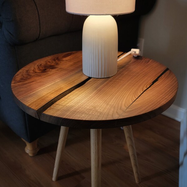 Live Edge Side Table - Etsy