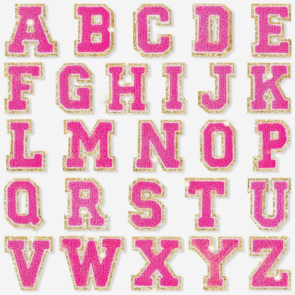 Pink Chenille Letter - Etsy