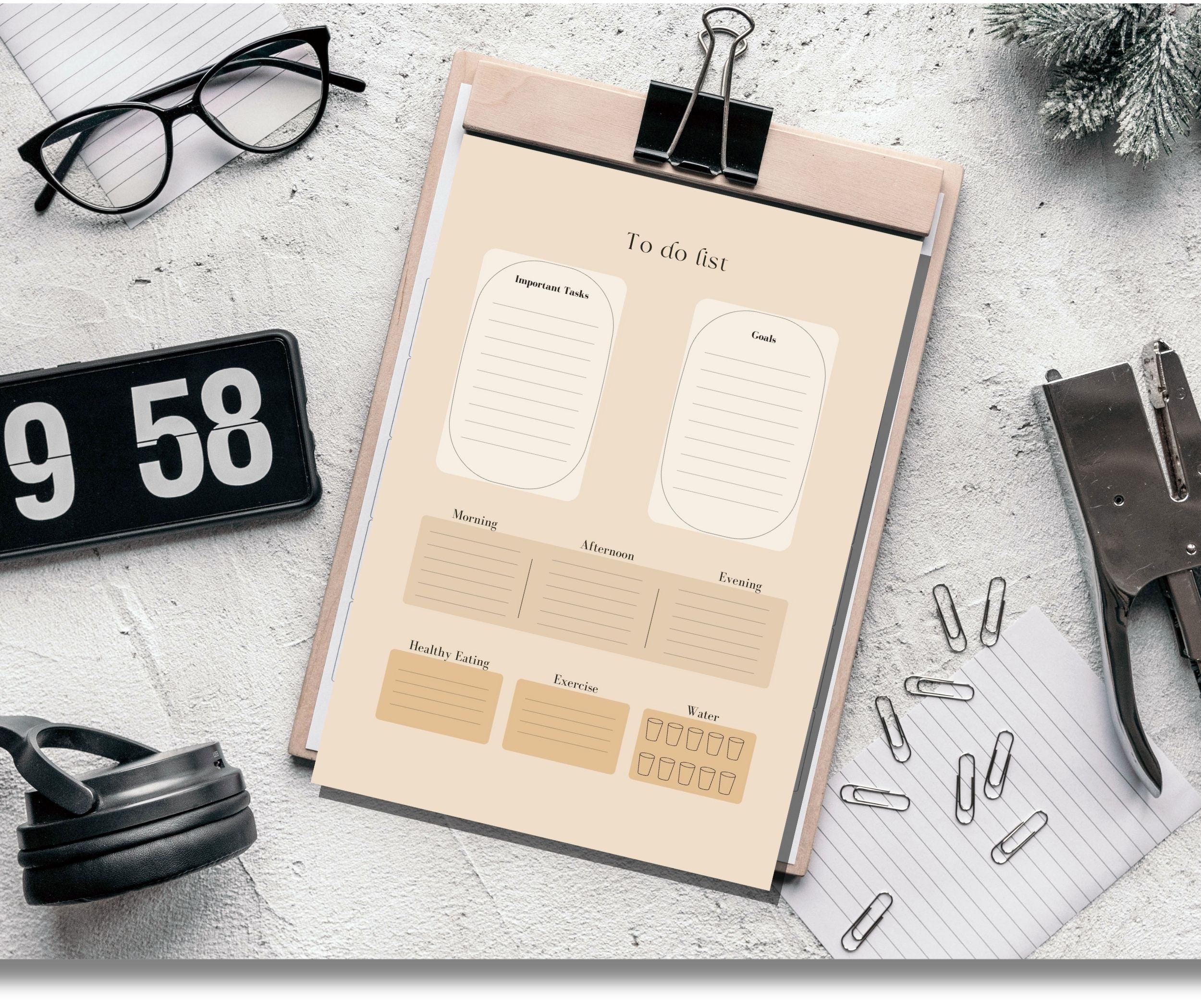 Weekly Planner Printable, Weekly Journal, Daily Planner, Digital ...