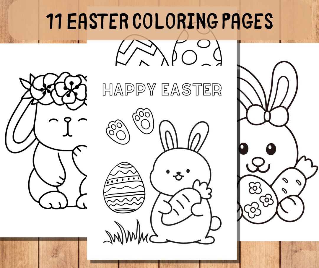 Easter Coloring Pages, Coloring Page Printable, Holiday Coloring Sheet ...