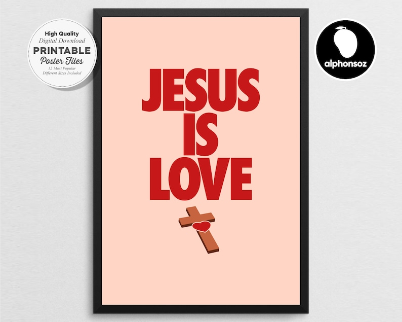 Download High Quality Printable Jesus is Love Bible Verse Christian ...