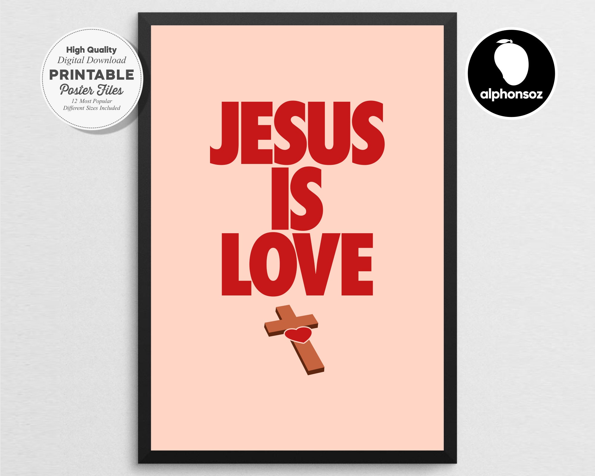 Download High Quality Printable Jesus is Love Bible Verse Christian ...