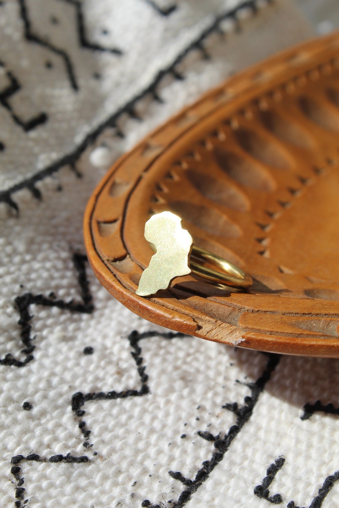 Africa Ring | Shiny Africa Ring | Small African Ring | Brass African ...