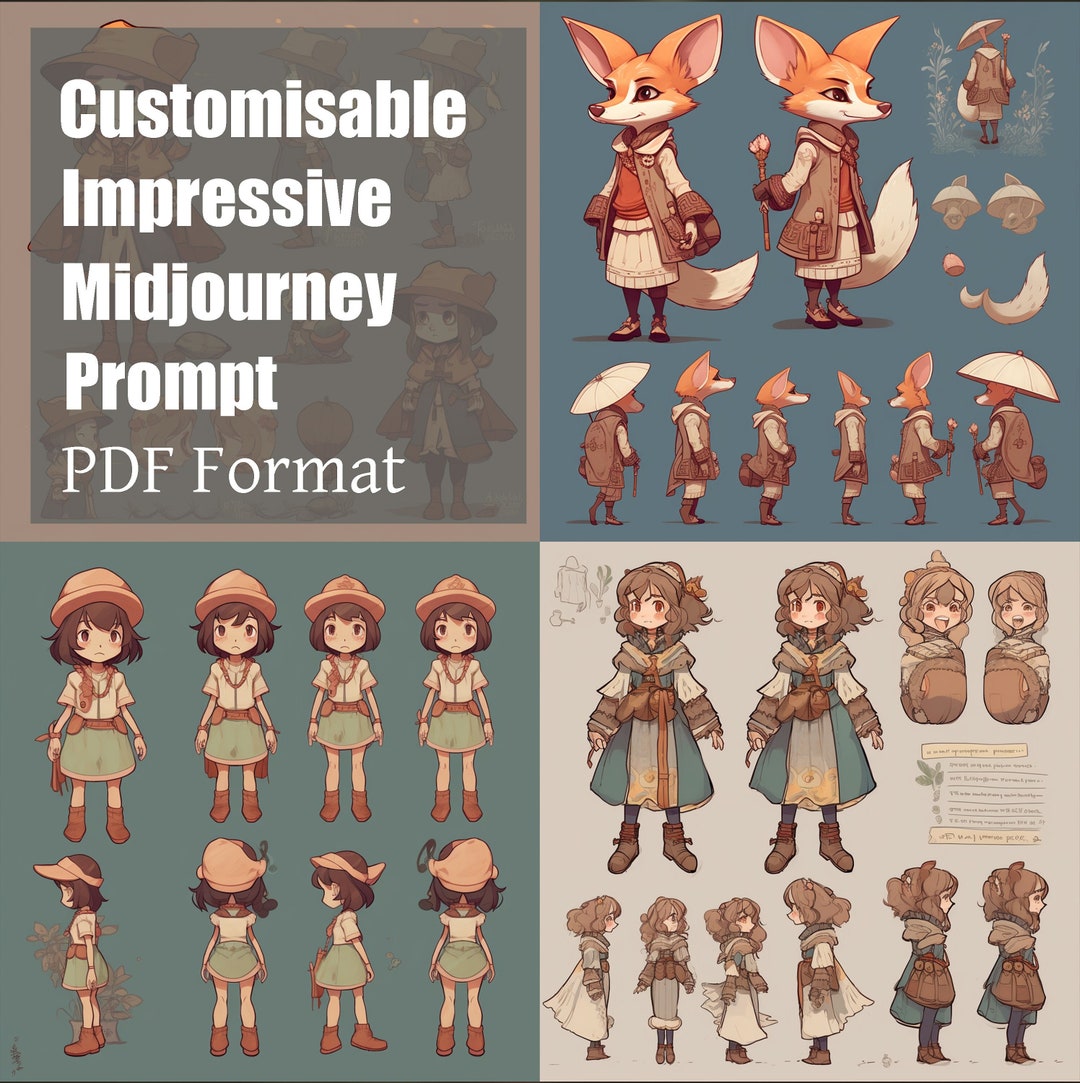 Midjourney Prompts , Character Design Time Savior - Etsy