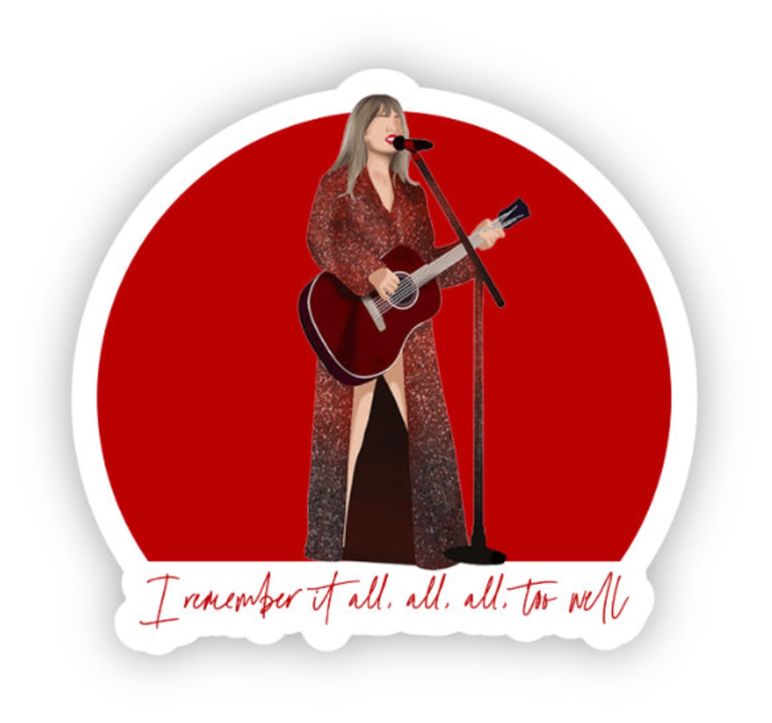Taylor Swift Song Lyric Mini Stickers August, 22, All Too Well, the Man ...