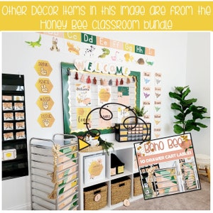 MEGA BOHO Bee Classroom Decor Bundle - Editable - Bee Decor - Etsy