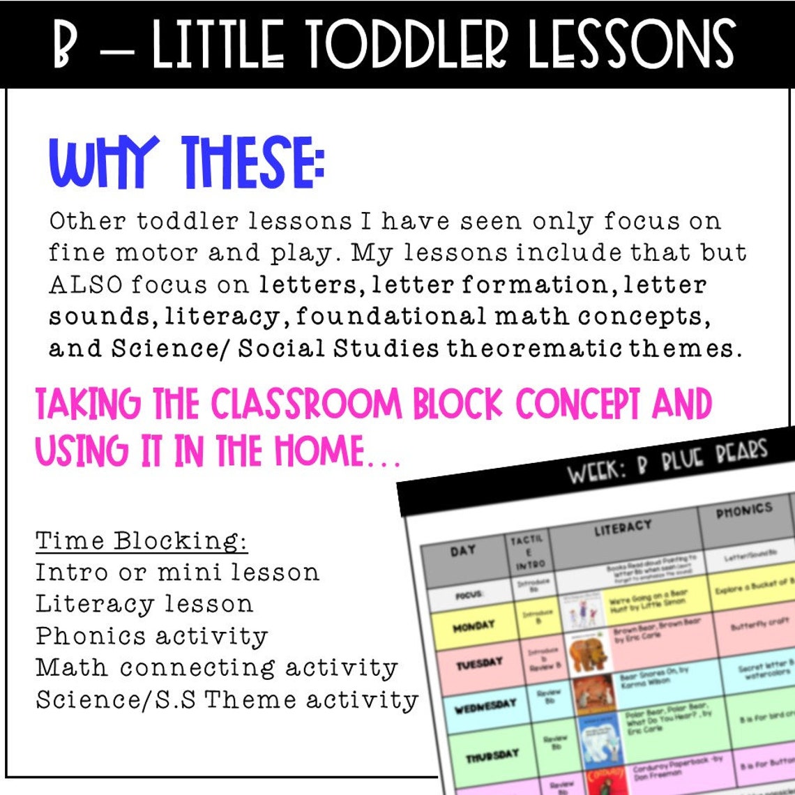 BUNDLE LITTLE Toddler School Lesson Plans LETTERS A-Z | Tot School ...