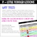 BUNDLE LITTLE Toddler School Lesson Plans LETTERS A-Z | Tot School ...