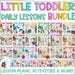 BUNDLE LITTLE Toddler School Lesson Plans LETTERS A-Z | Tot School ...