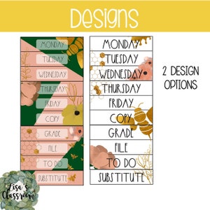 MEGA BOHO Bee Classroom Decor Bundle - Editable - Bee Decor - Etsy