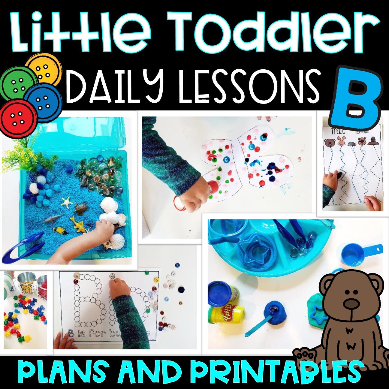 BUNDLE LITTLE Toddler School Lesson Plans LETTERS A-Z | Tot School ...