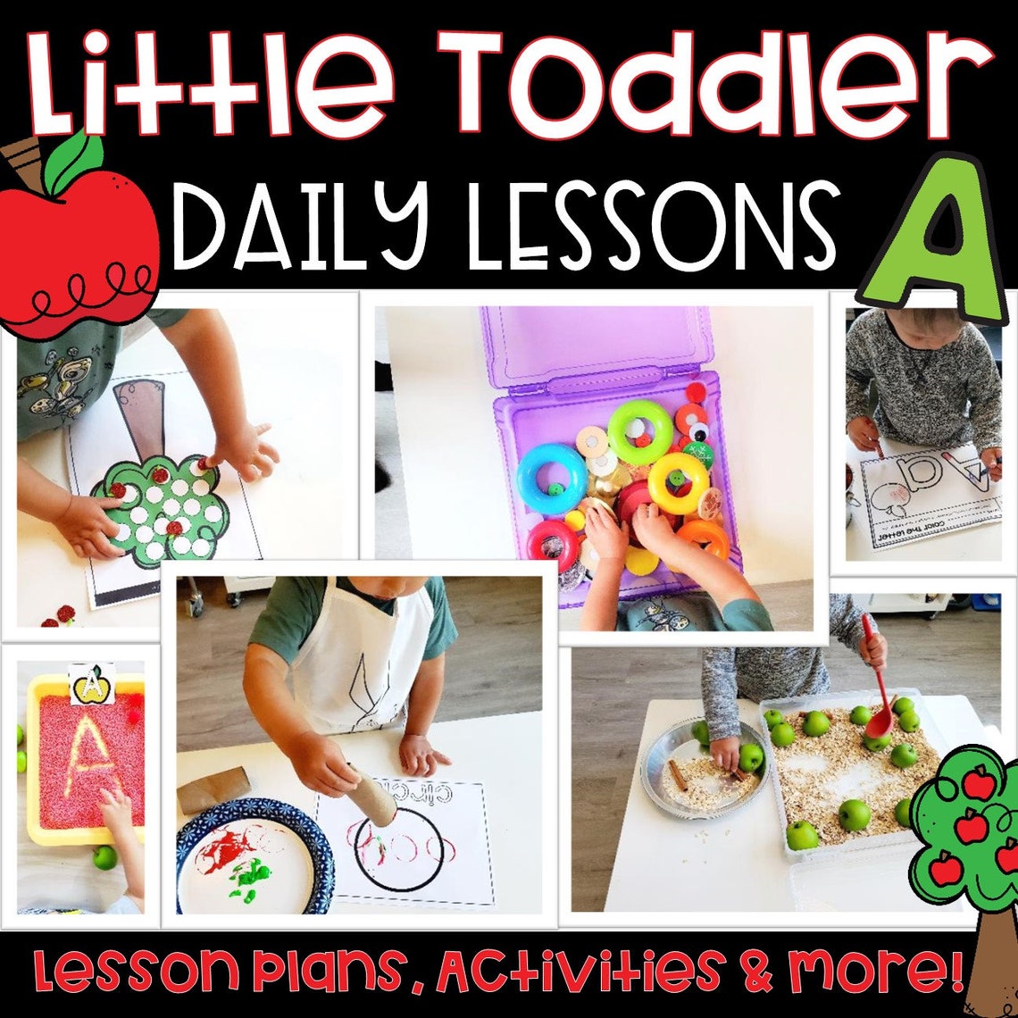 BUNDLE LITTLE Toddler School Lesson Plans LETTERS A-Z | Tot School ...