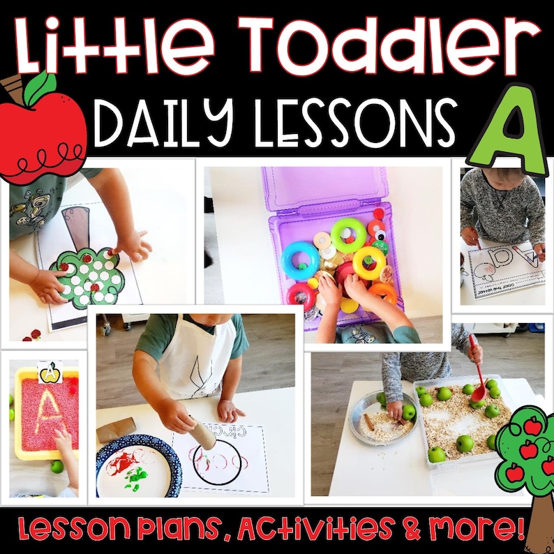 BUNDLE LITTLE Toddler School Lesson Plans LETTERS A-Z | Tot School ...