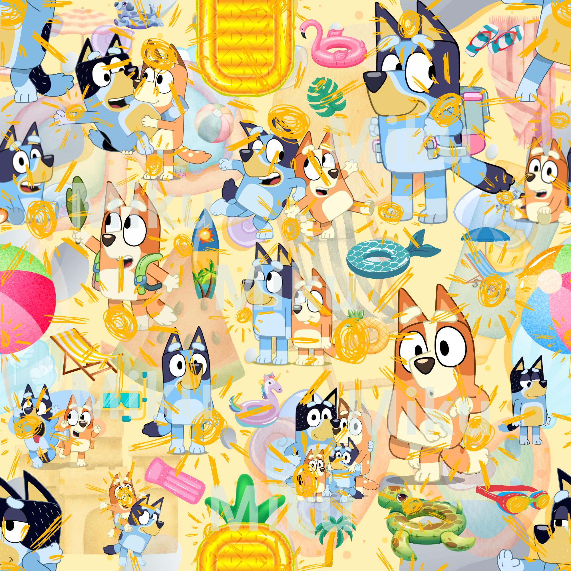 Beach Bluey Seamless - Etsy