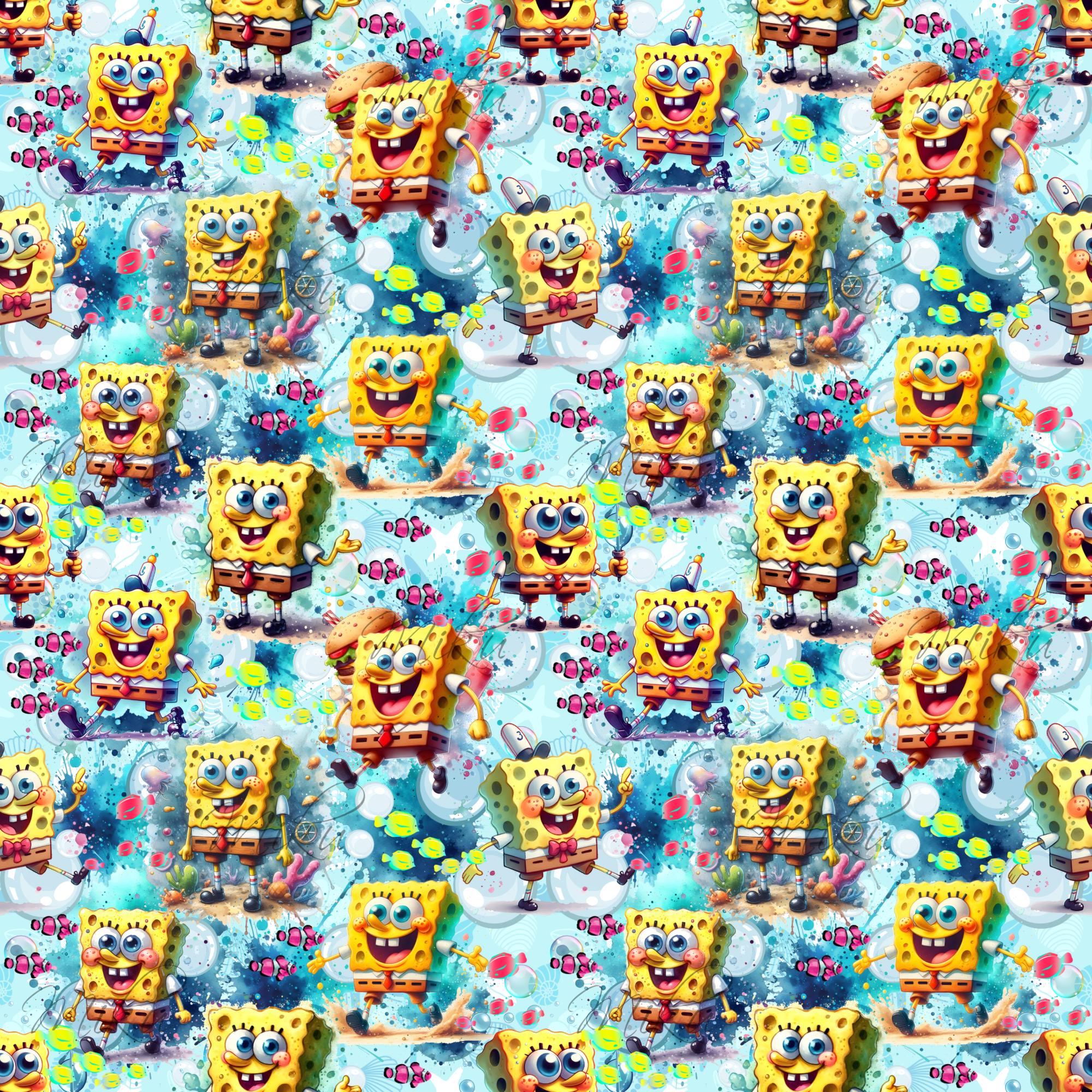 Spongebob Seamless Pattern - Etsy