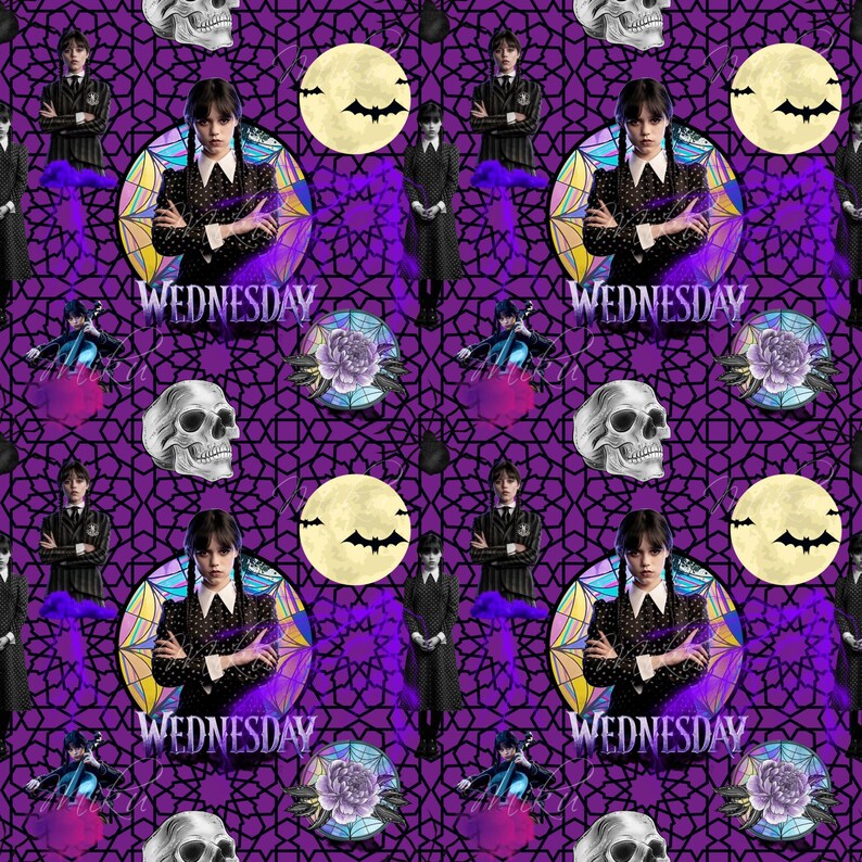 Wednesday Seamless Pattern - Etsy