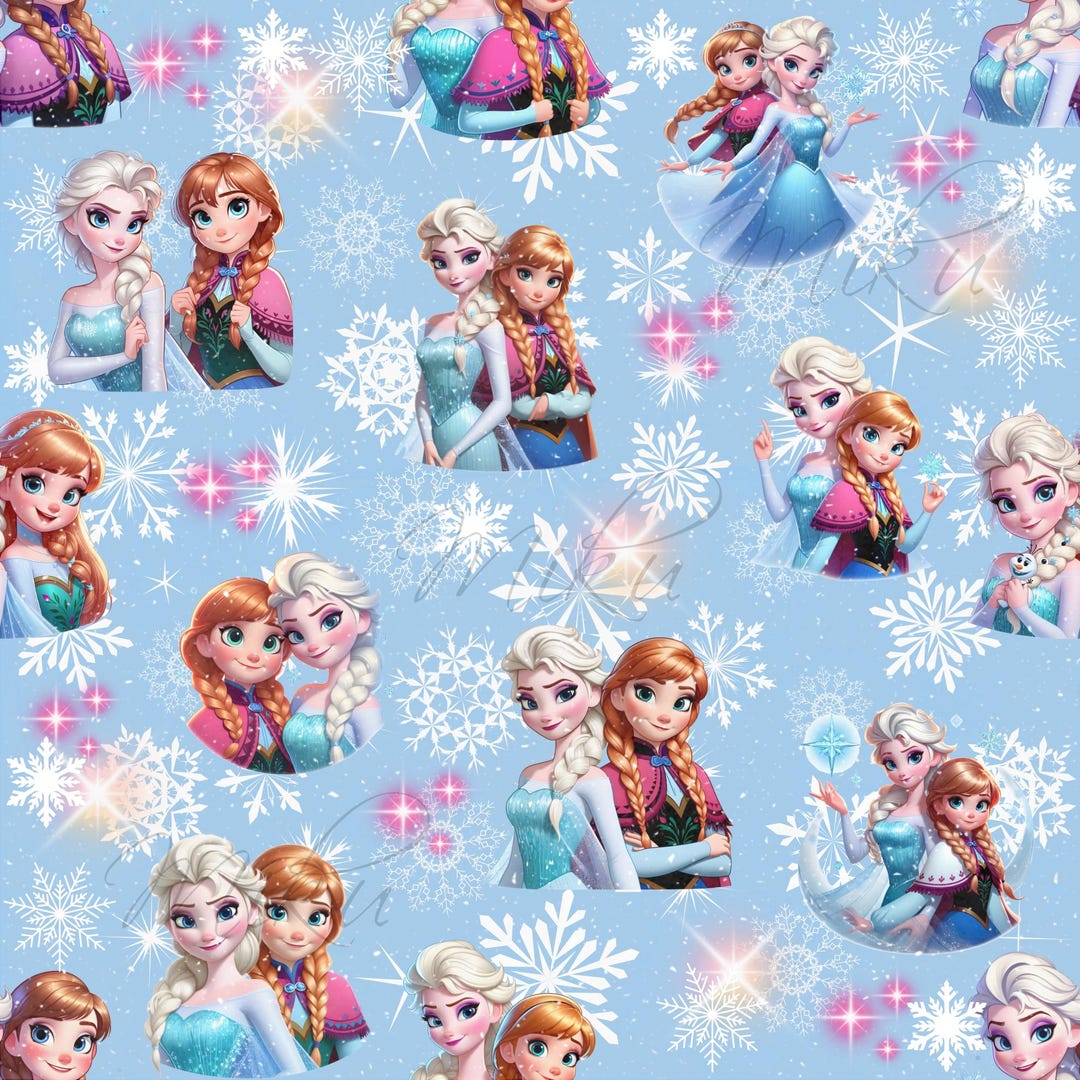 Frozen Seamless Pattern - Etsy