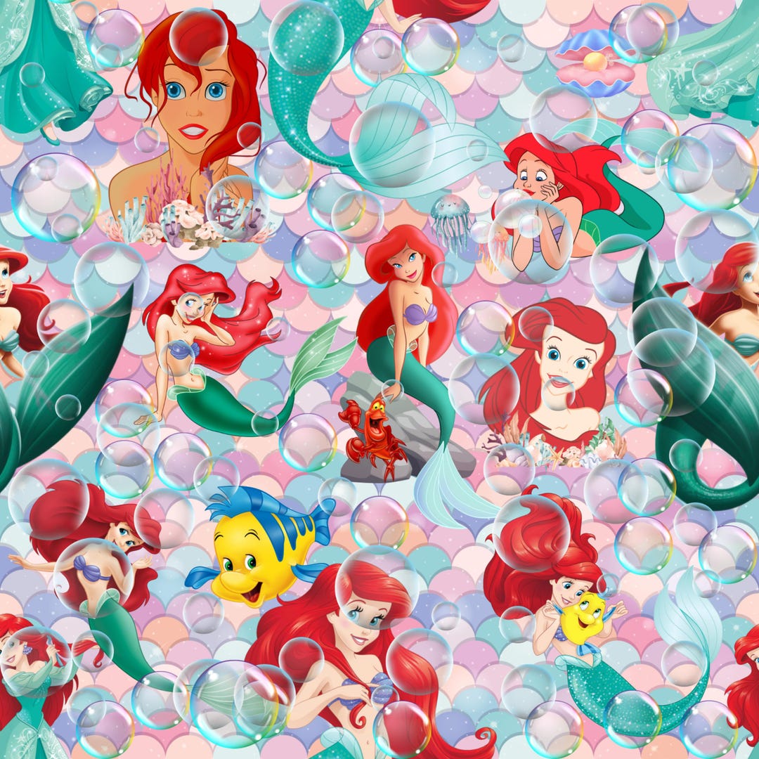 The Little Mermaid Seamless - Etsy