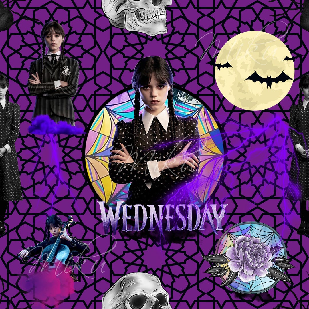 Wednesday Seamless Pattern - Etsy