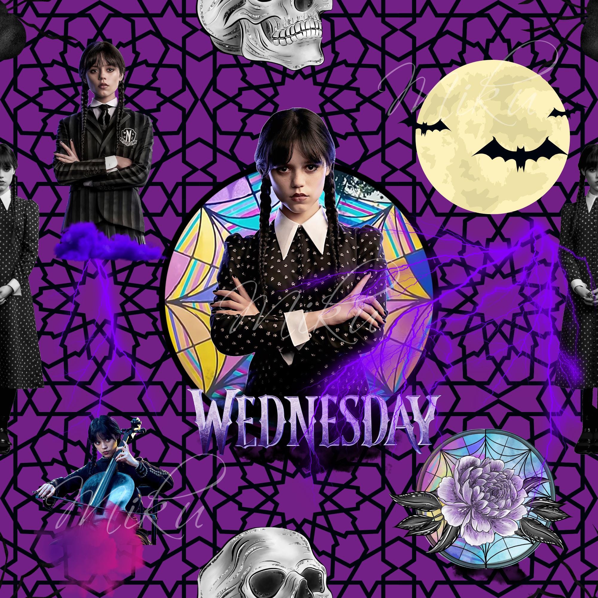 Wednesday Seamless Pattern - Etsy