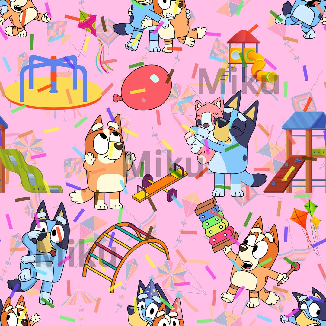 Bluey Play Seamless - Etsy