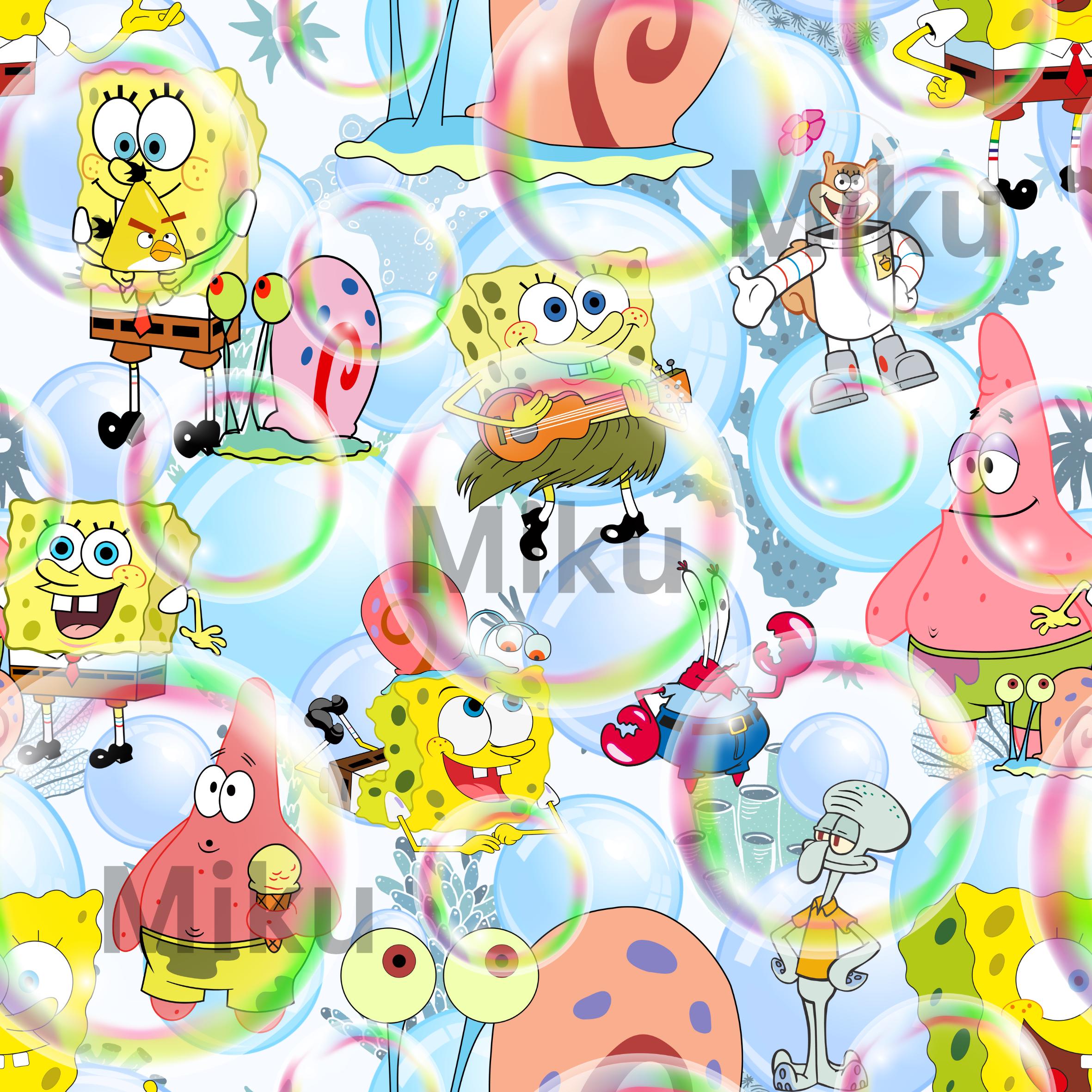 Spongebob Seamless - Etsy