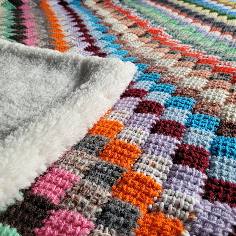 The Ultimate Stashbuster Cosy Crochet Blanket Pattern - Etsy