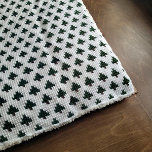 Repeating Fir Trees Matching Blanket and Pillow Crochet Pattern Multi ...
