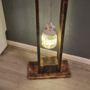 Rustic Light Stand Made From Reclaimed Pallet Wood - Etsy