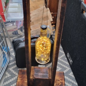 Rustic Light Stand Made From Reclaimed Pallet Wood - Etsy