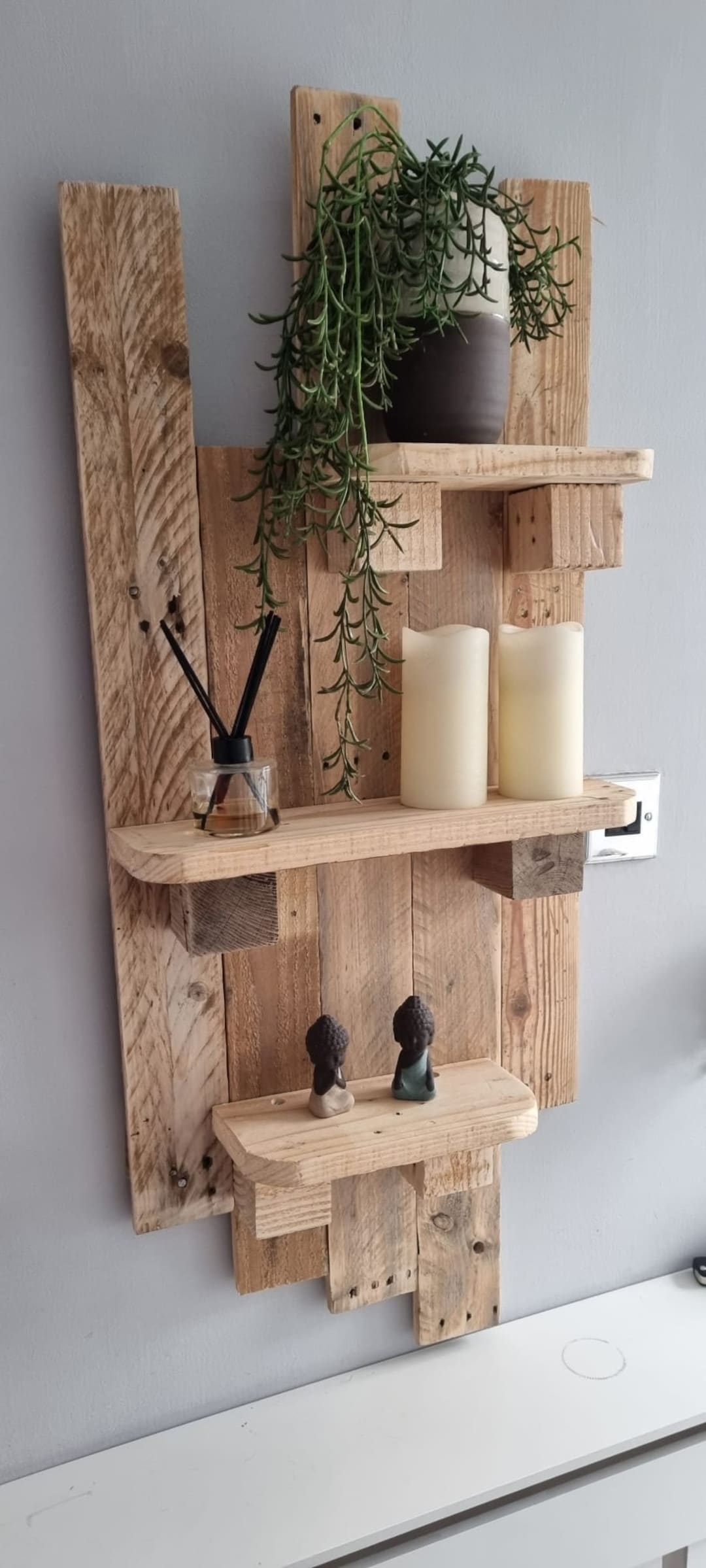 Rustic Reclaimed Pallet Wood Shelf/storage - Etsy