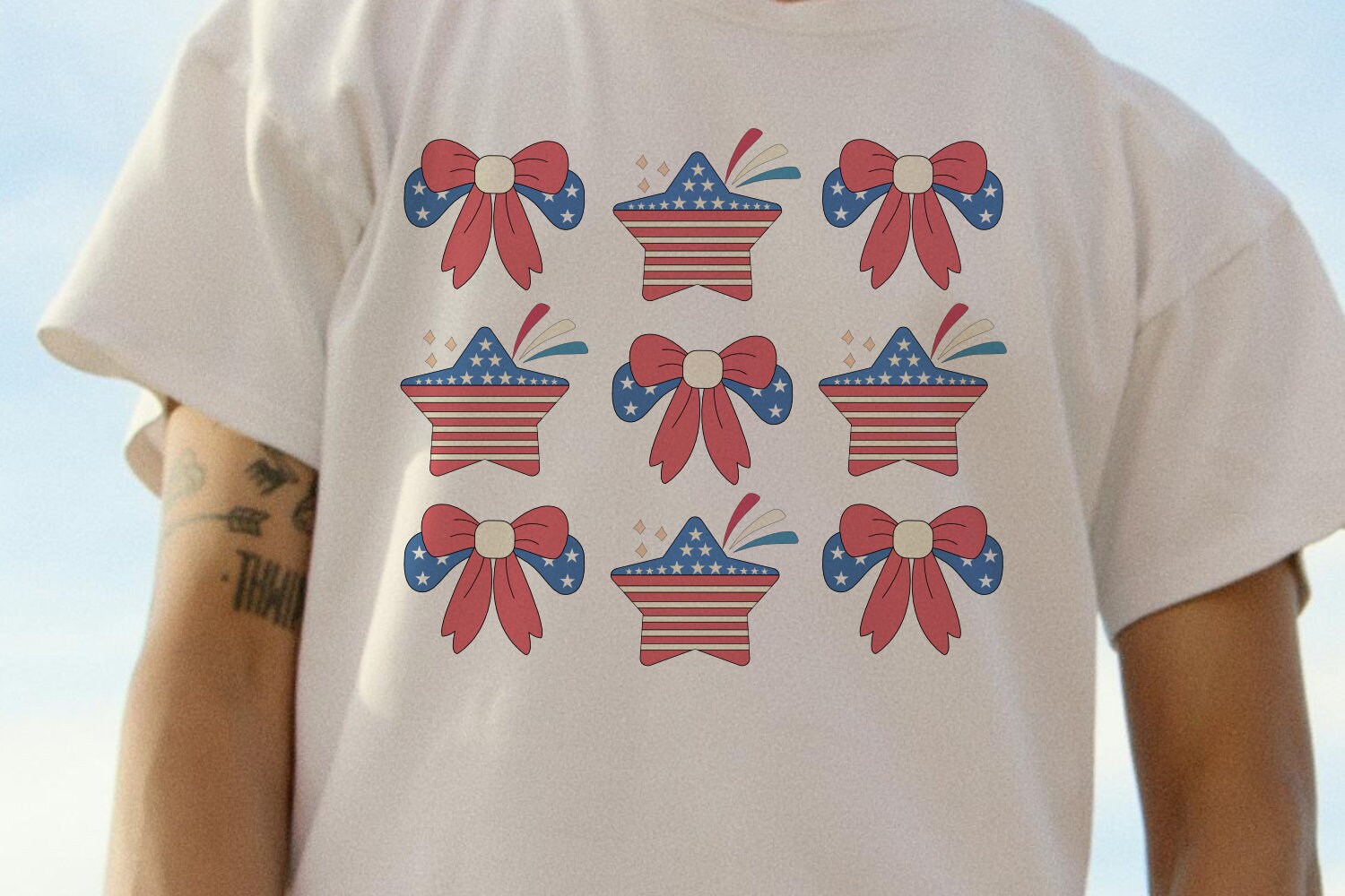 Retro 4TH OF JULY Clipart, Groovy Hippie 4th of July, Independent Day ...