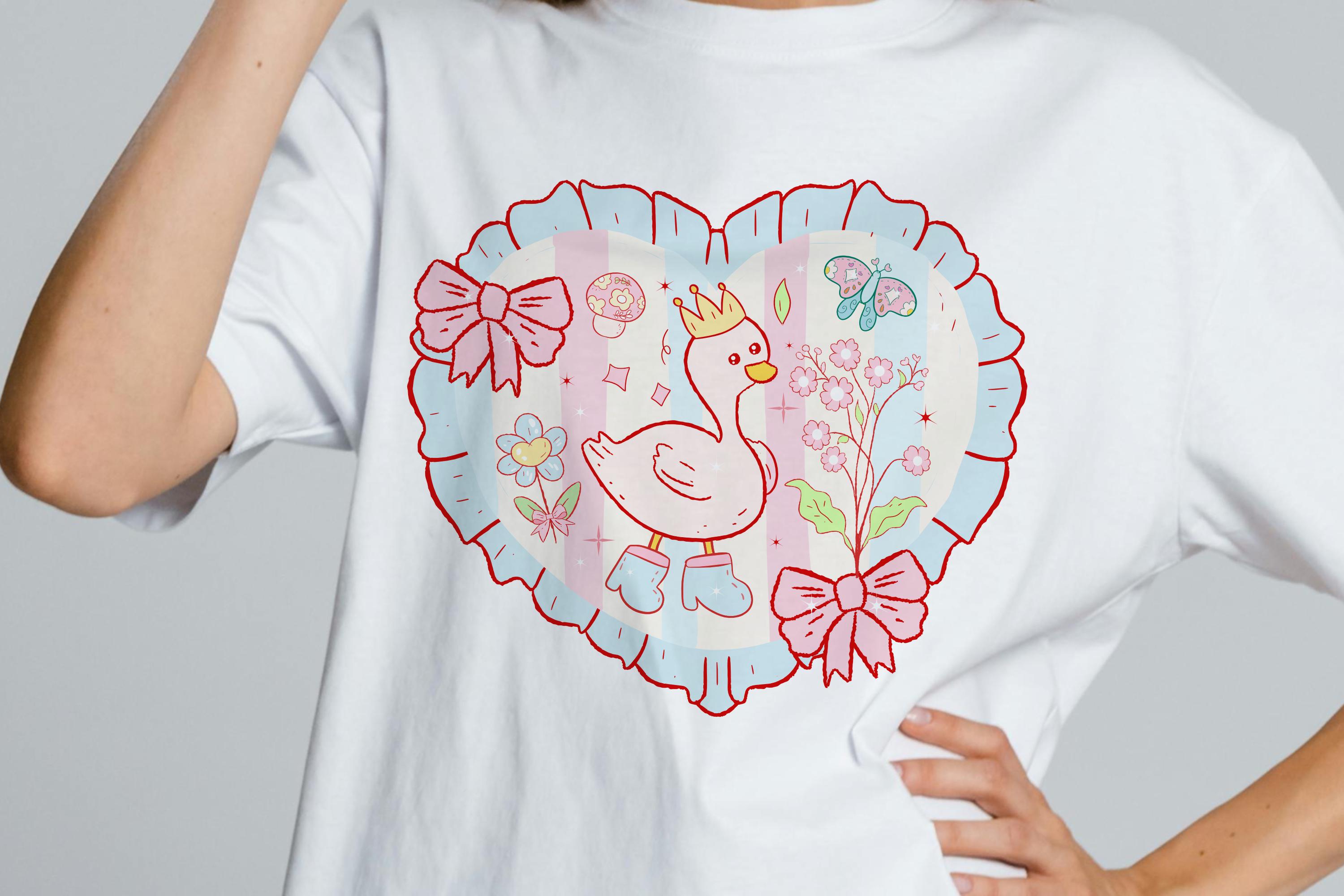 Silly Goose SVG Clipart,vintage Coquette Goose Easter,groovy Goose ...