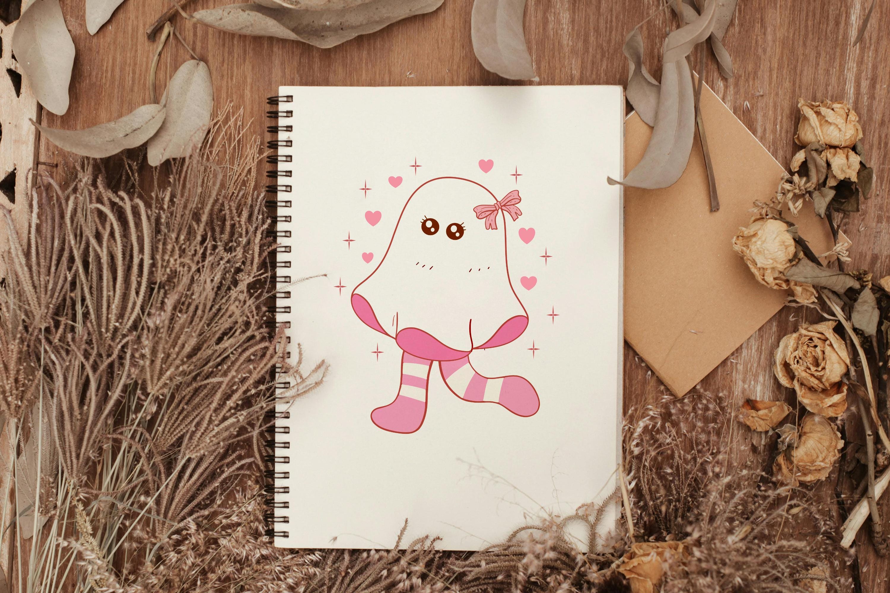 Pink Ghost Png, Groovy Halloween Clipart:, Cute Ghost Png, Halloween ...
