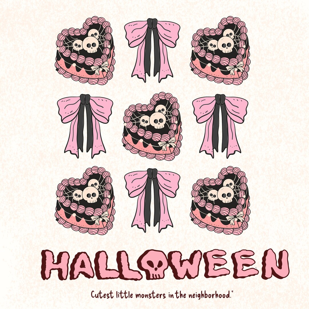 Halloween Coquette Clipart, Vintage Cake Png, . Halloween Cake Png ...