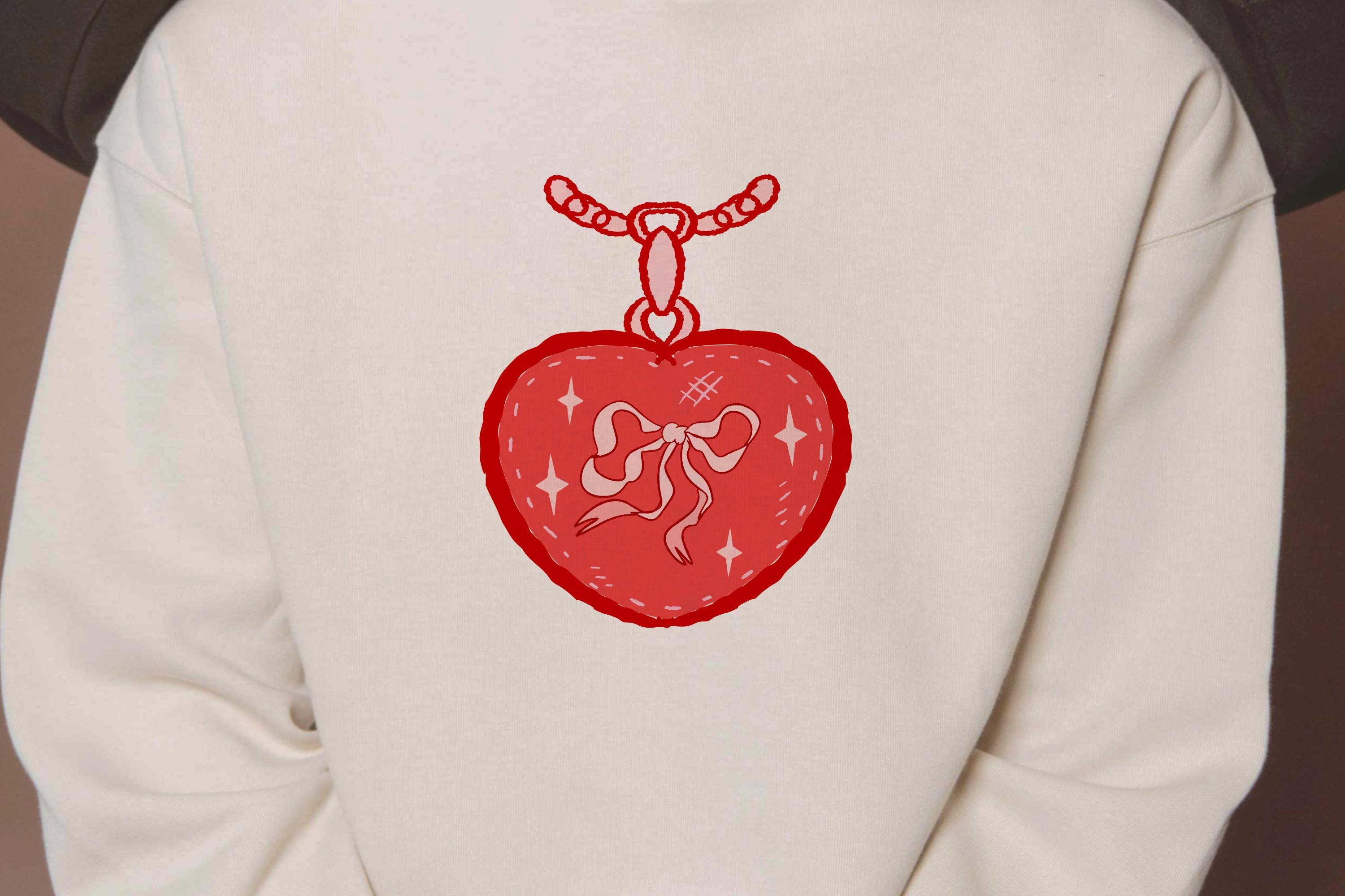 Hand Drawn Heart Locket Png,coquette Clipart, Vintage Locket,heart ...