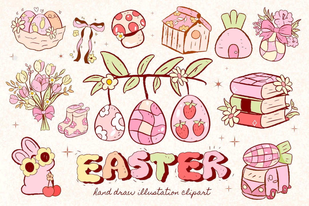 Groovy Retro Easter SVG Png,easter Coquette SVG, Retro Easter,vintage ...