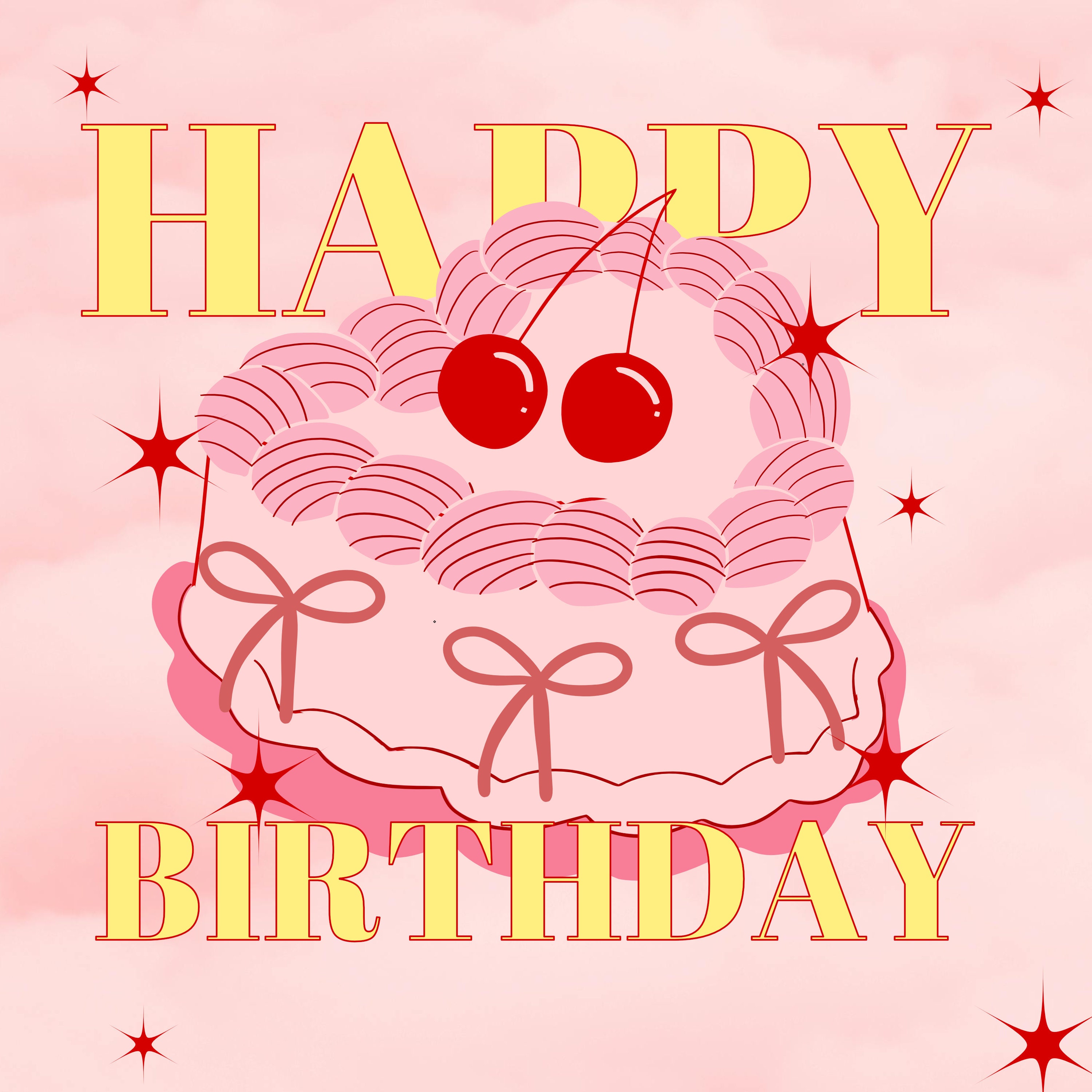 Vintage Cake Clipart: Retro Pink Heart Cakes,coquette Png (PNG, SVG ...