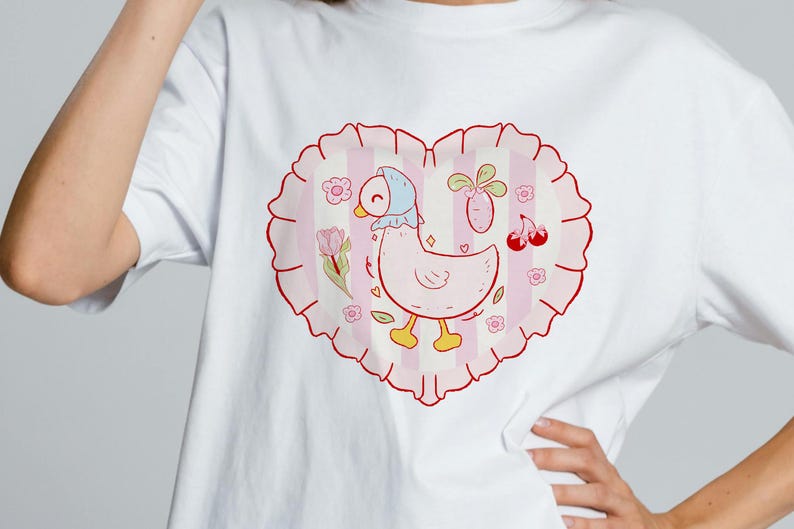 Silly Goose SVG Clipart,vintage Coquette Goose Easter,groovy Goose ...